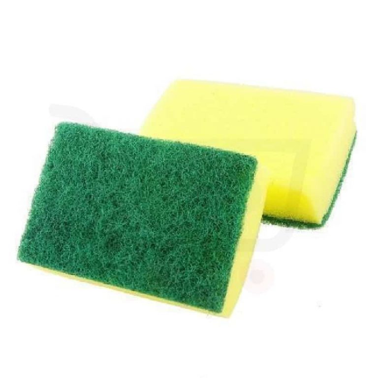 Yellow and Green Scrubber Sponge, 1 Pc - UrbanGroc