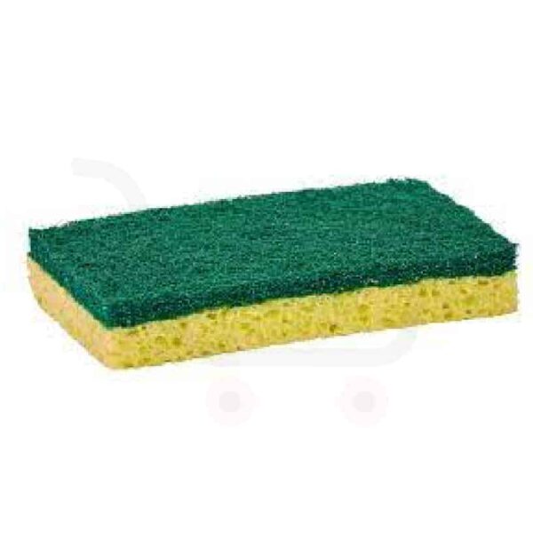 Yellow and Green Scrubber Sponge, 1 Pc - UrbanGroc