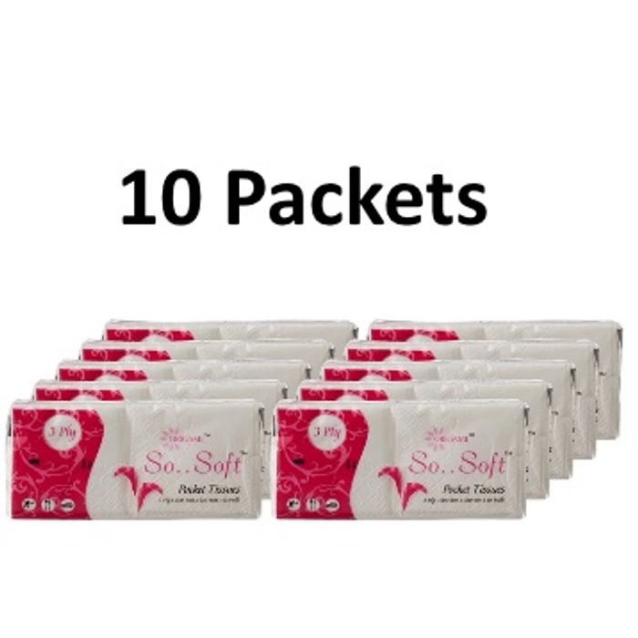 Origami Tissue-So Soft 3 Ply Pocket Tissues -10 pulls per Pack (10 ...