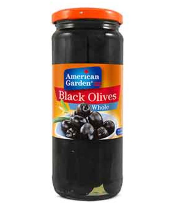 American Garden Olives Black Whole 450 g - UrbanGroc